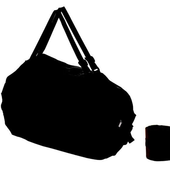 Bags | New Ultralightweight Durable Foldable Duffel Shoulder Bag Black ...